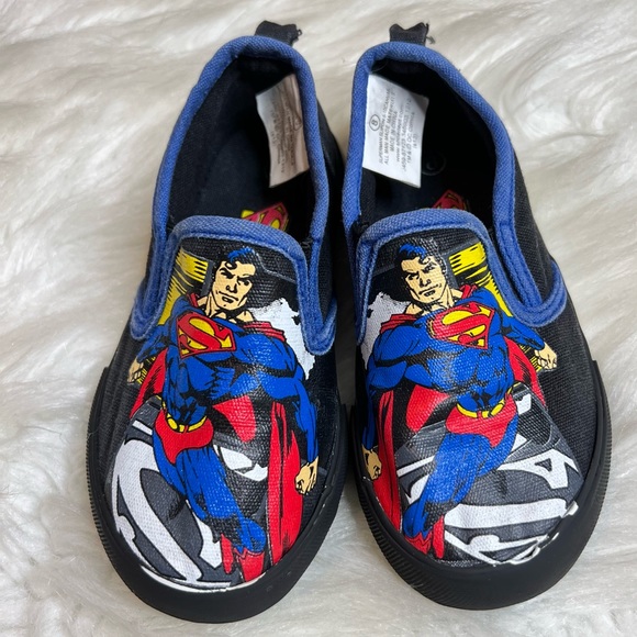 DC Comics | Shoes | Dc Comics Superman The Man Of Steel Slip On Shoes ...